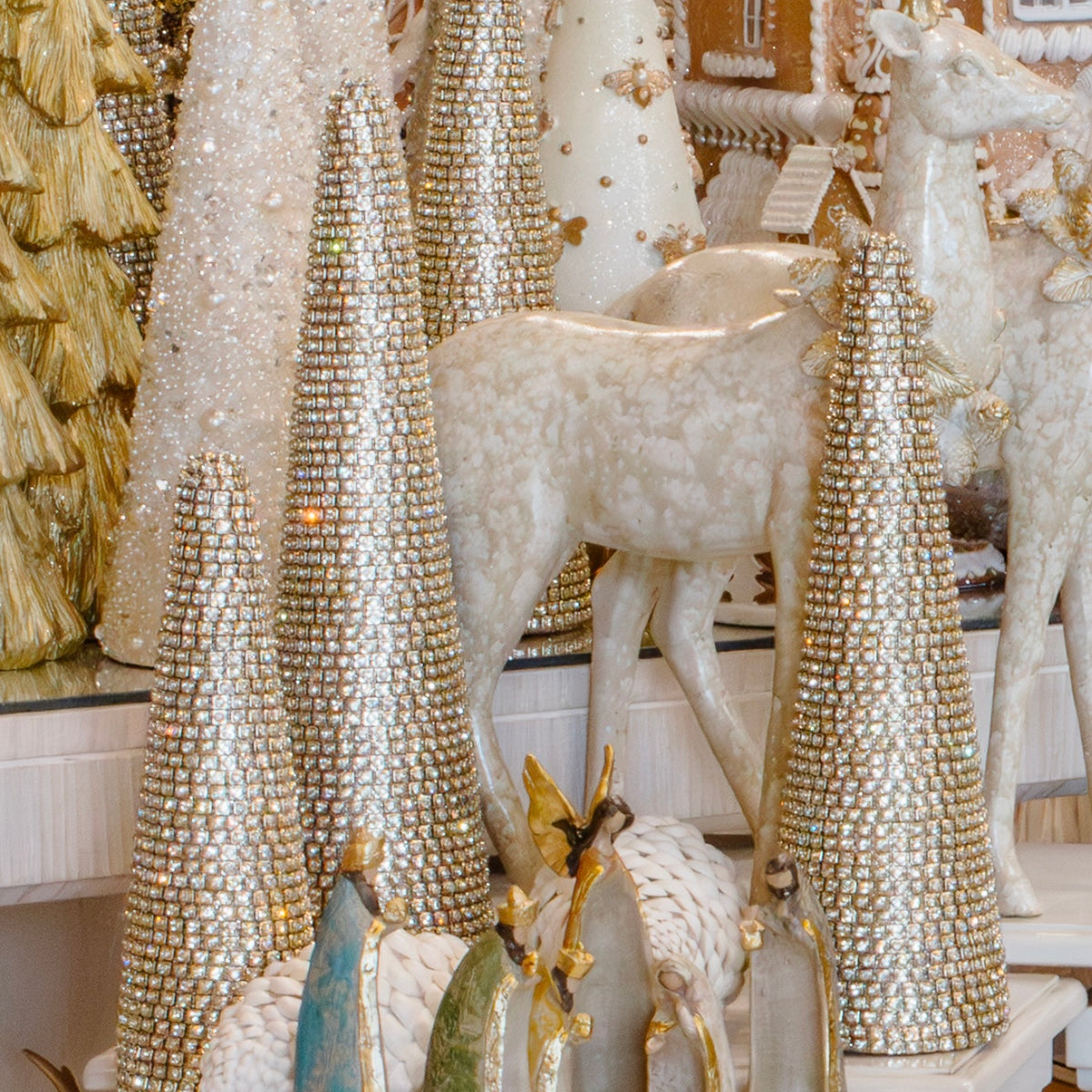 25- Gold Jewel Trees – EK Home