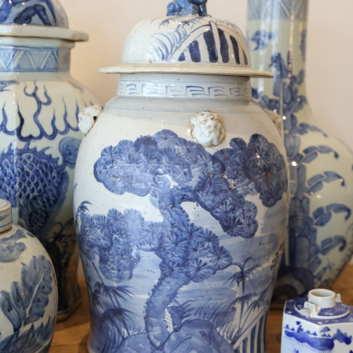Large Vintage Pine Jar – EK Home