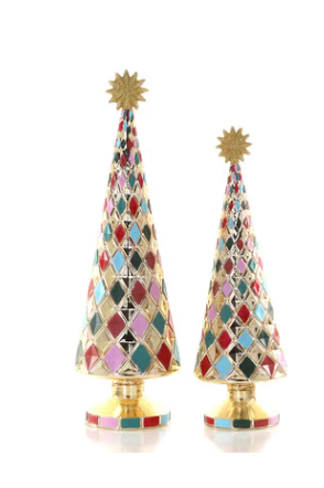 25-Multicolor Stacked Diamond Trees – EK Home