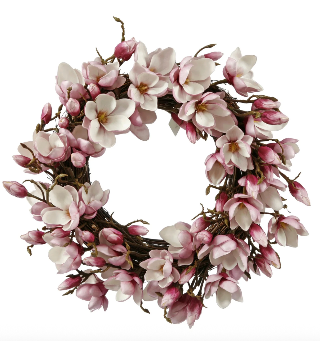 24" Japanese Magnolia Wreath – EK Home
