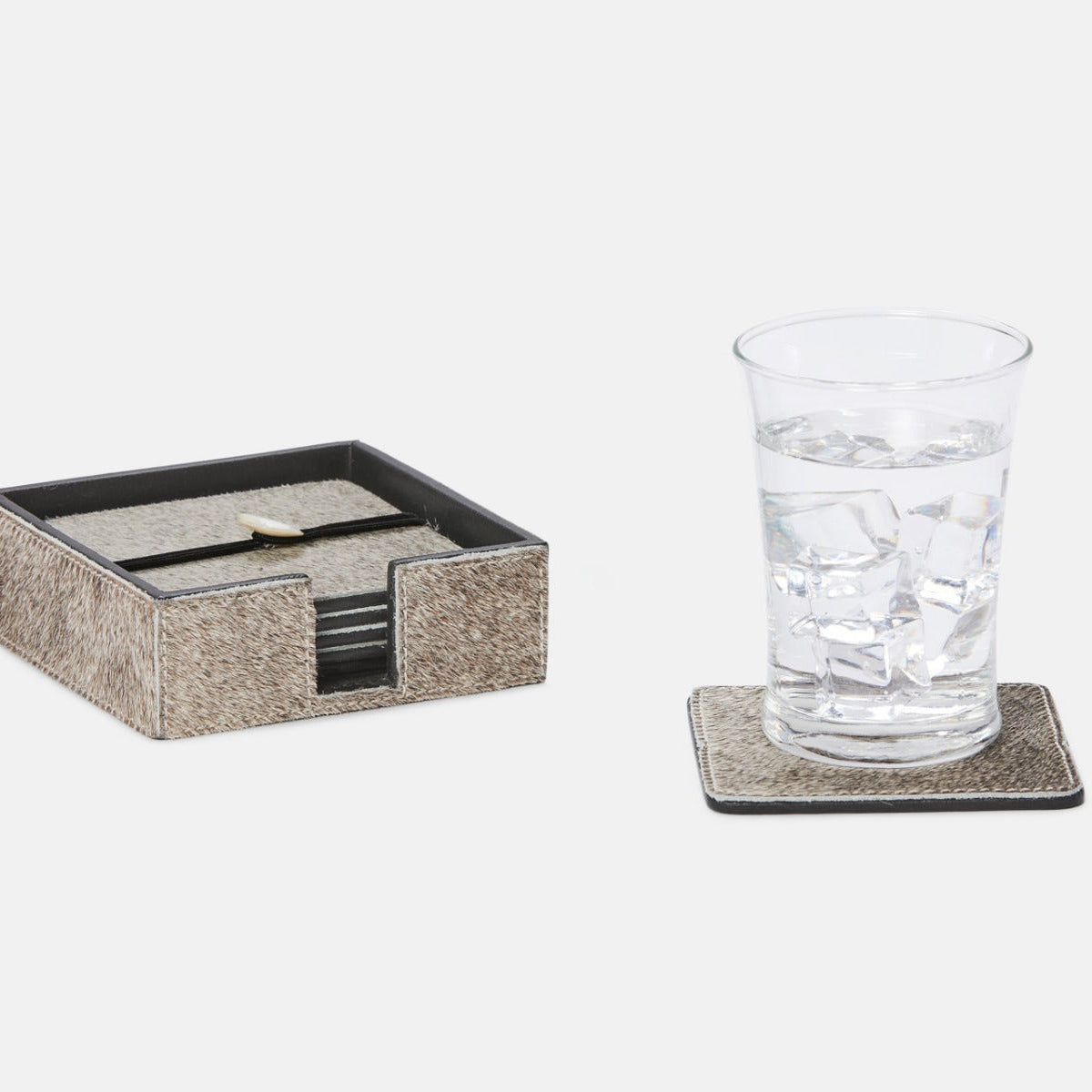 Gray Hair on Hide Coasters | EK Home – EK Home