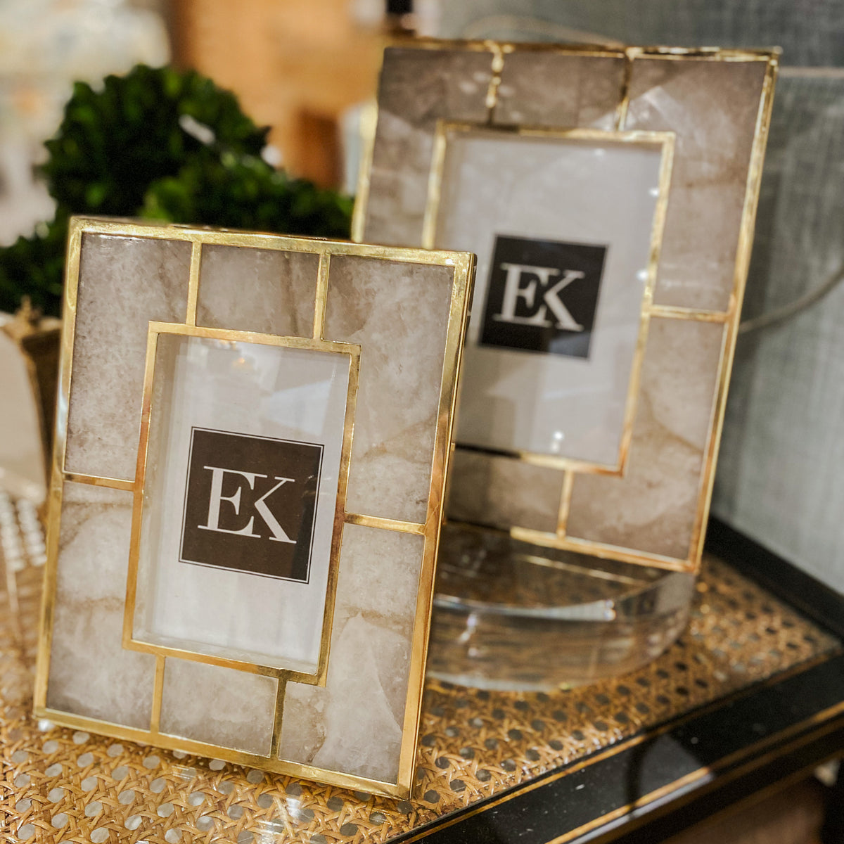 Brass and Quartz Frame – EK Home